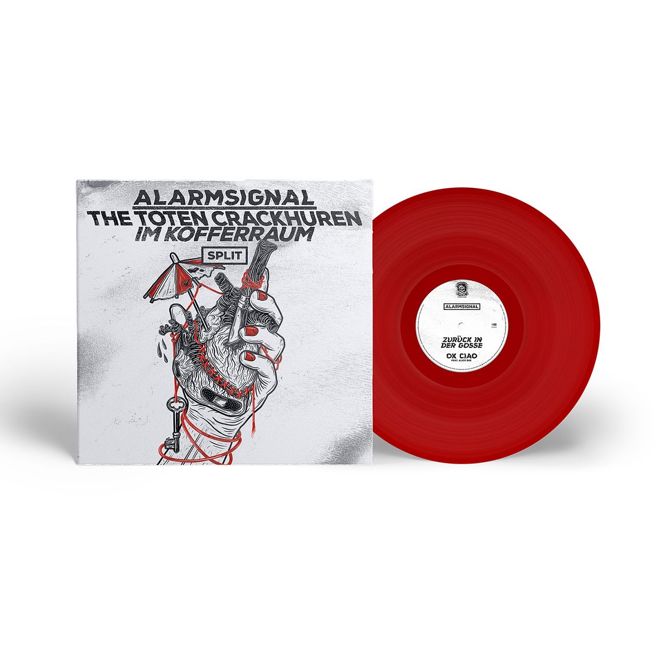 ALARMSIGNAL X THE TCHIK SPLIT Vinyl LP Red | krasserstoff.com