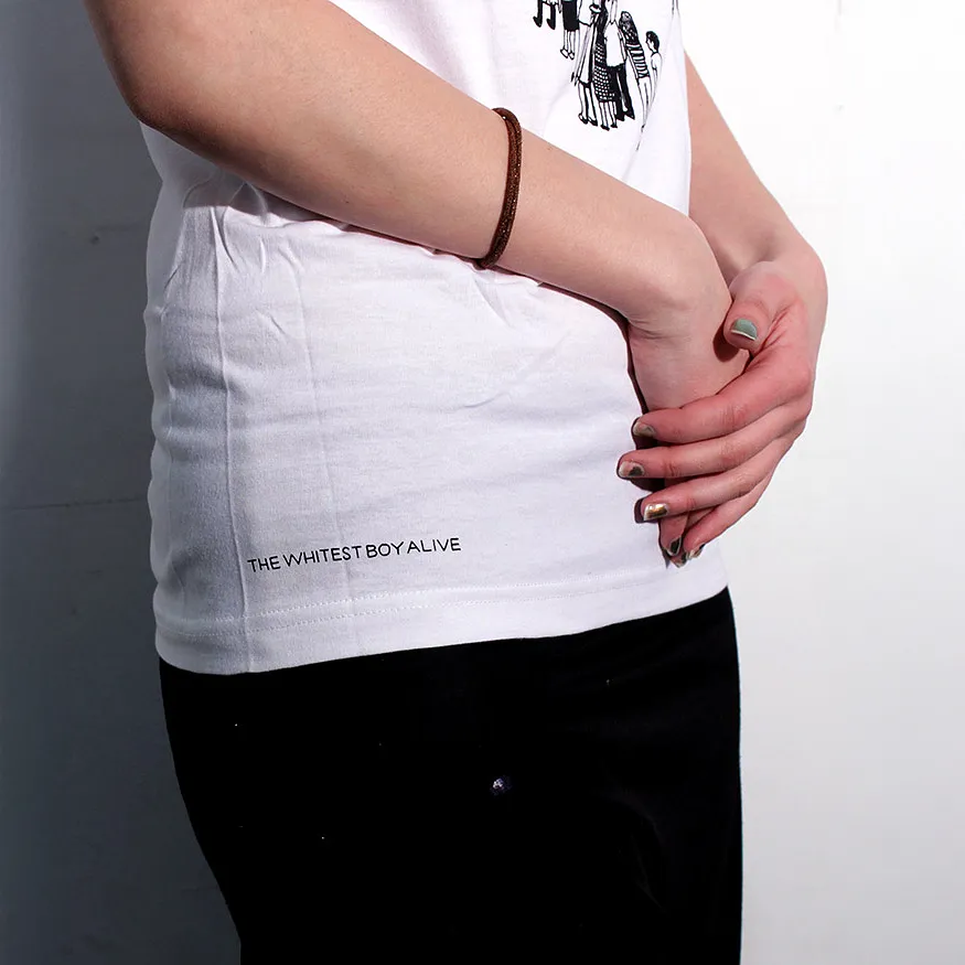 Whitest Boy Alive Rules T-Shirt (female) Black on White | krasserstoff.com