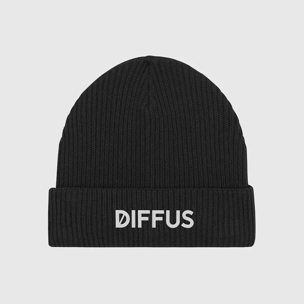 DIFFUS | Beanie - Logo Stick - Black | krasserstoff.com