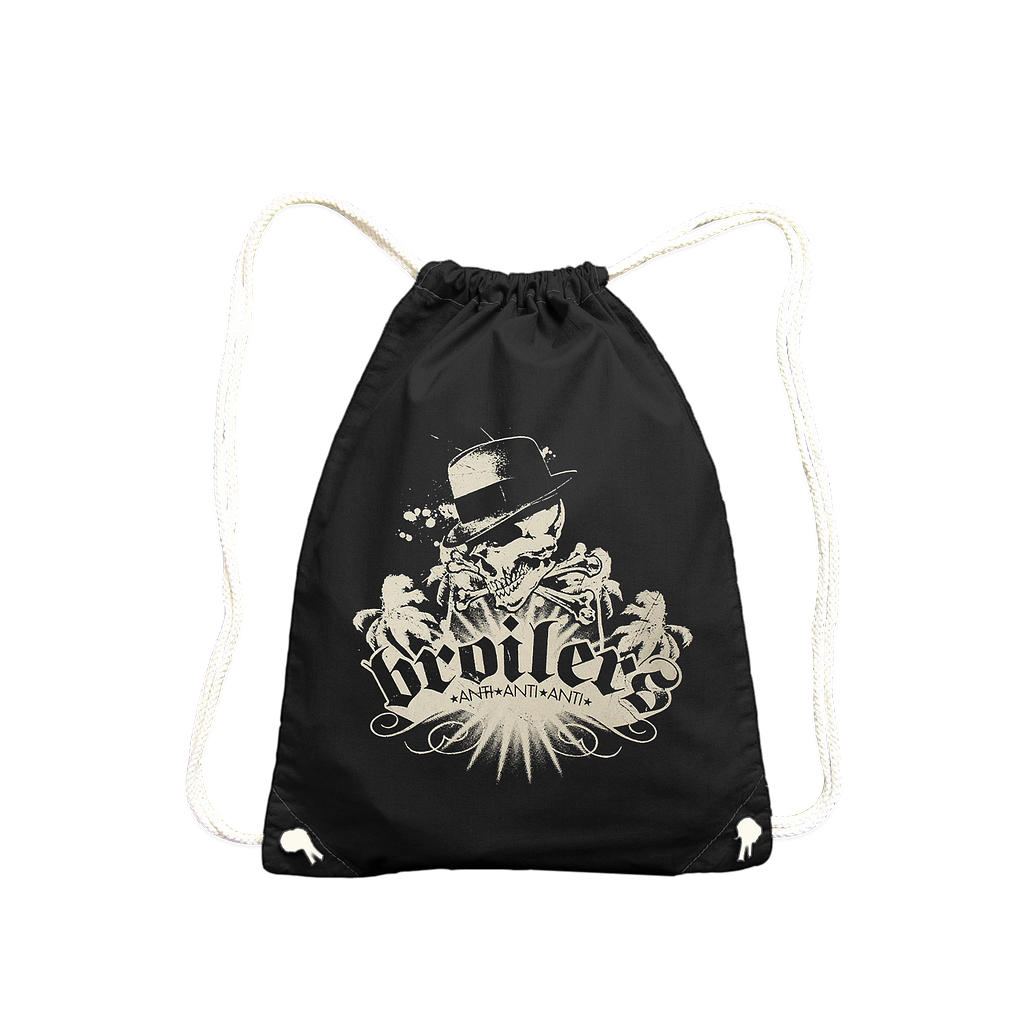 Skull and Palms Gymbag Schwarz | Broilers | Offizieller Shop