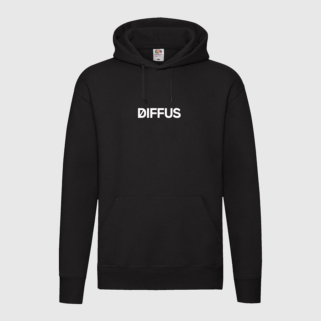DIFFUS Diffi Hoodie Schwarz | krasserstoff.com