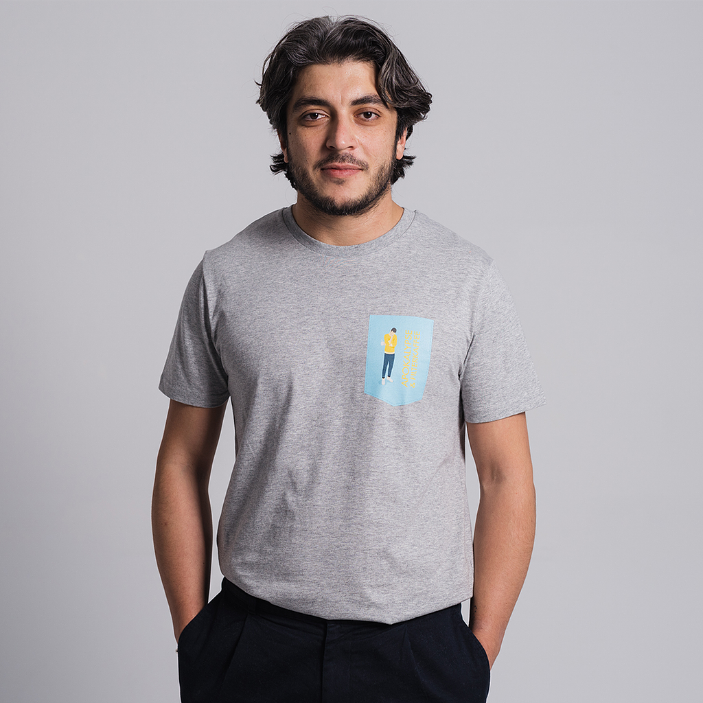 Apokalypse & Filterkaffee Pocket Shirt Grau meliert Heather Grey ...