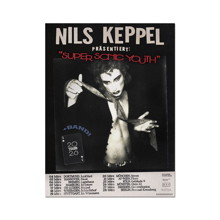 Nils Keppel Super Sonic Youth Tour Poster | krasserstoff.com